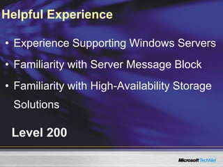 New File Server Features Of Windows Server 2008 | PPTX