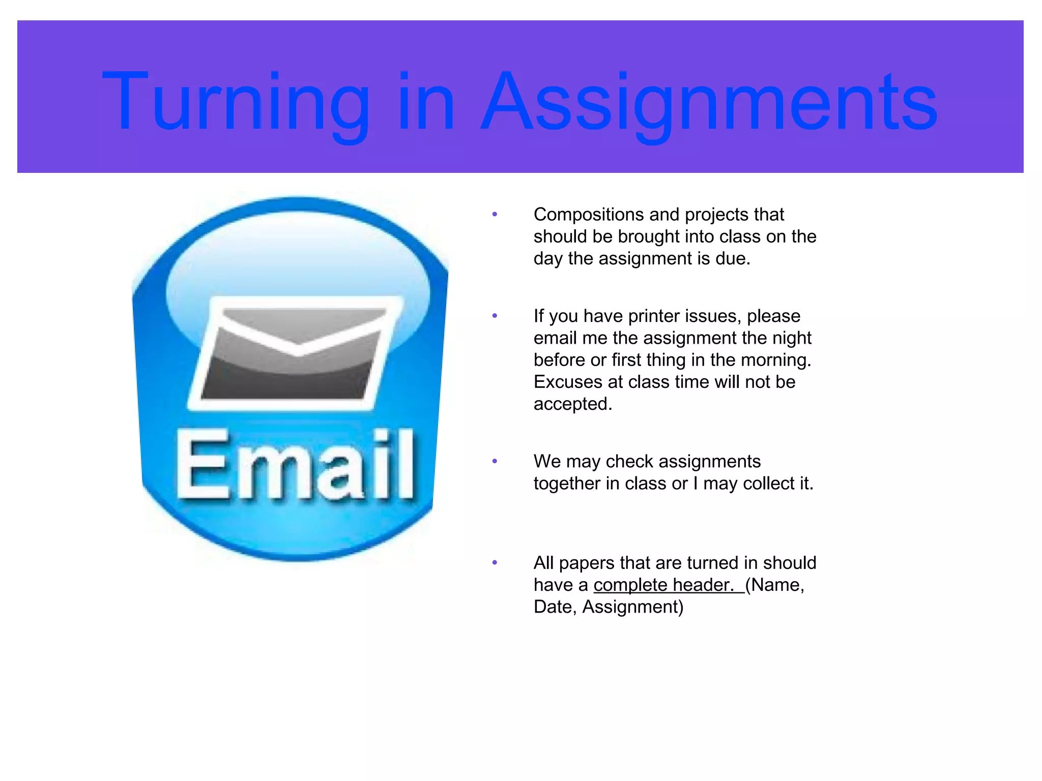 6th Grade Procedures Slideshow | PPT