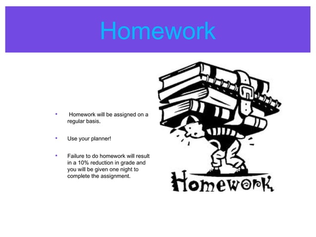 6th Grade Procedures Slideshow | PPT