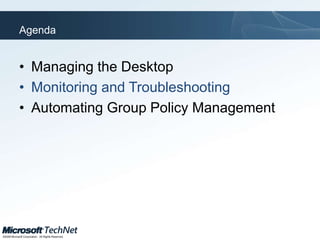 Automating Desktop Management with Windows Powershell V2.0 and Group ...