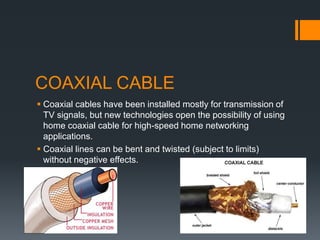Cables in Computer Networks | PPTX