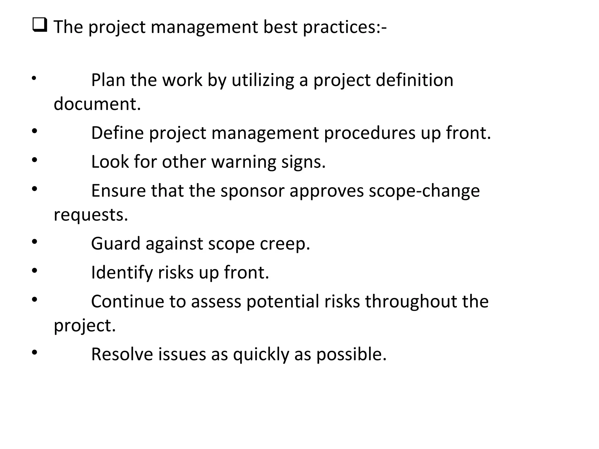 It project management and best practices | PPT
