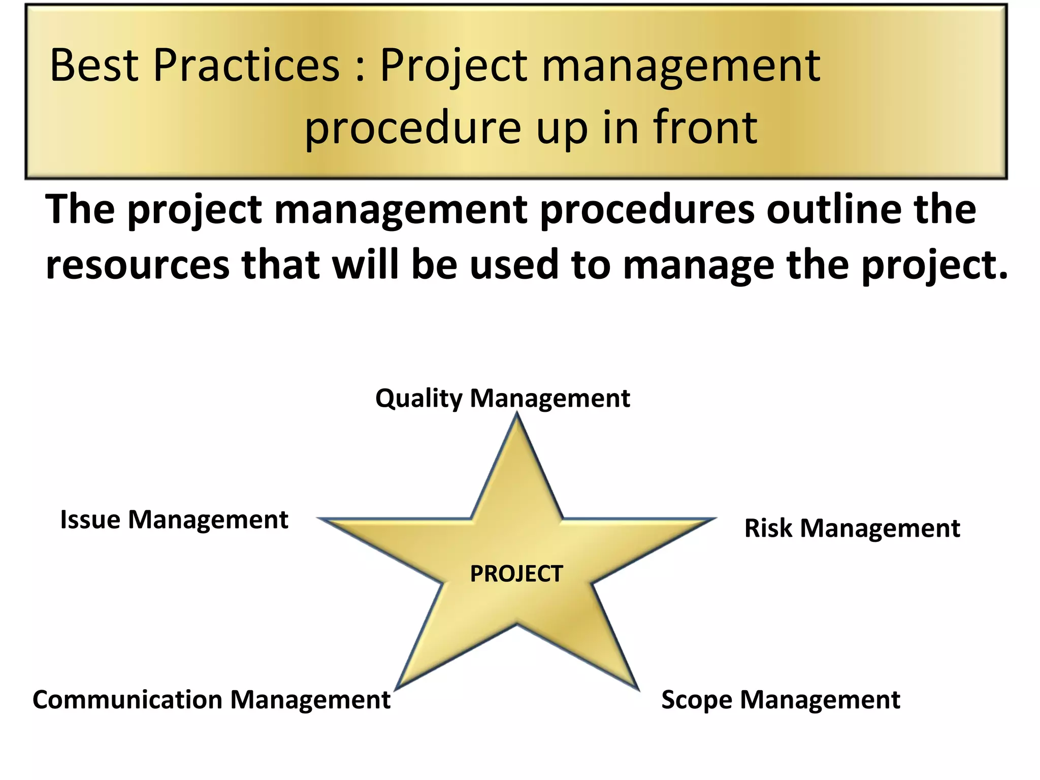 It project management and best practices | PPT