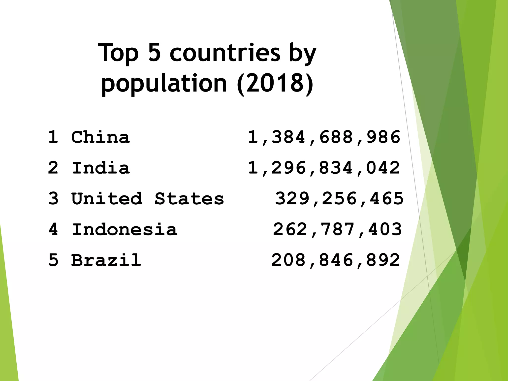 analysis of population growth | PPT