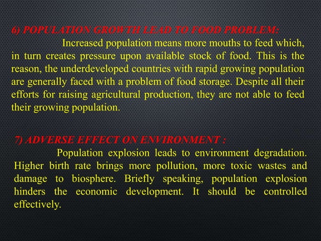 analysis of population growth | PPT