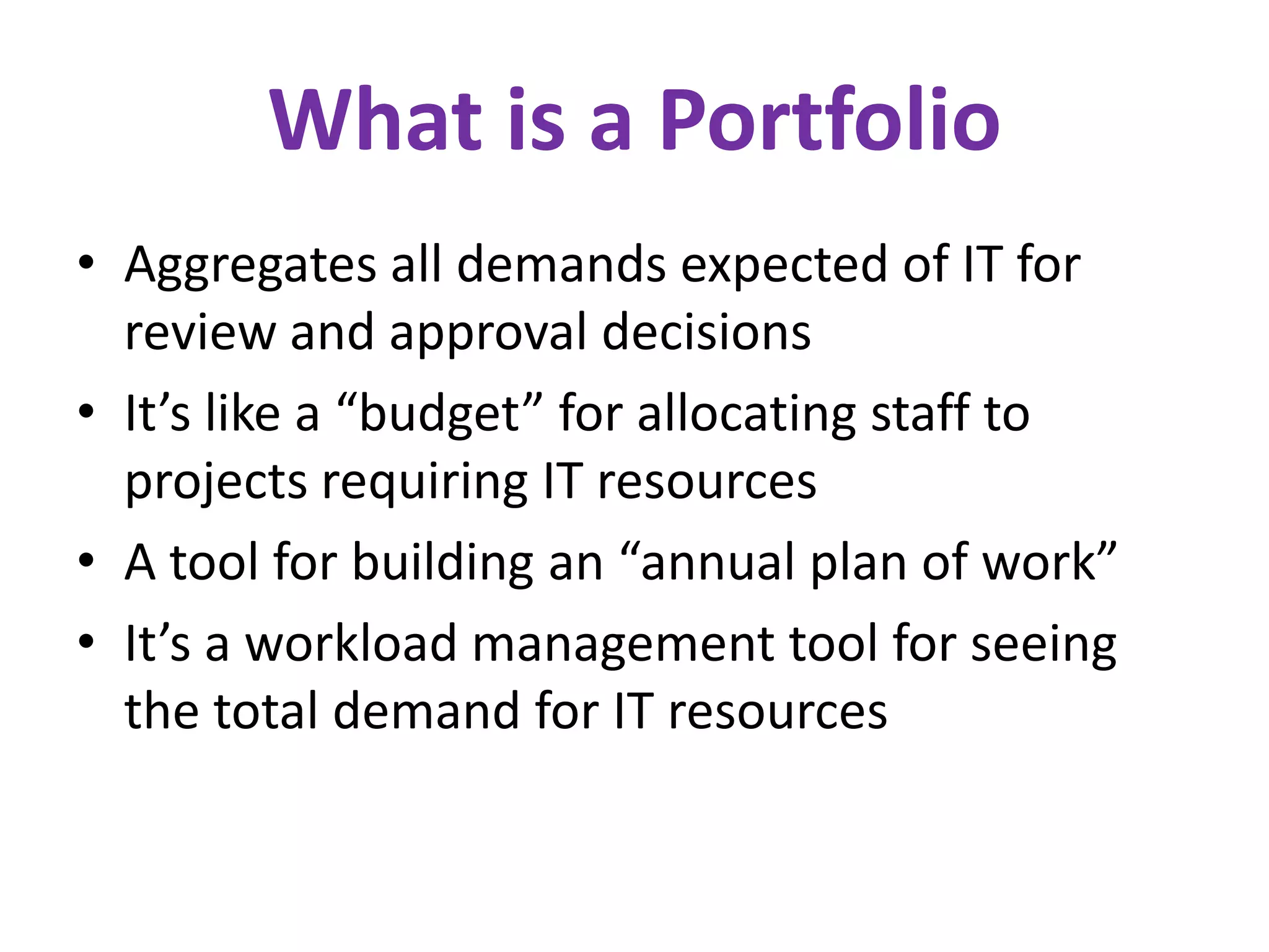 It Project Portfolio Planning Using Excel Pptx