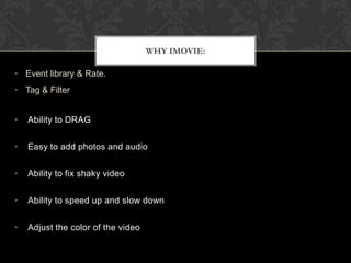 IMOVIE - IT project | PPTX