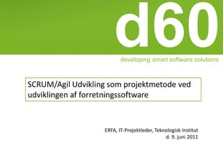 Projektledelse af it-projekter (SCRUM) | PDF