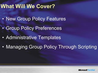 Group Policy Preferences, Templates, And Scripting | PPTX | Operating ...