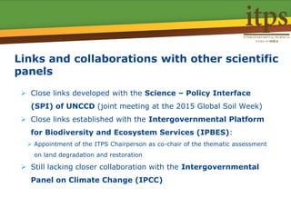 Report on the collaboration between ITPS and SPI of UNCCD, IPBES and ...