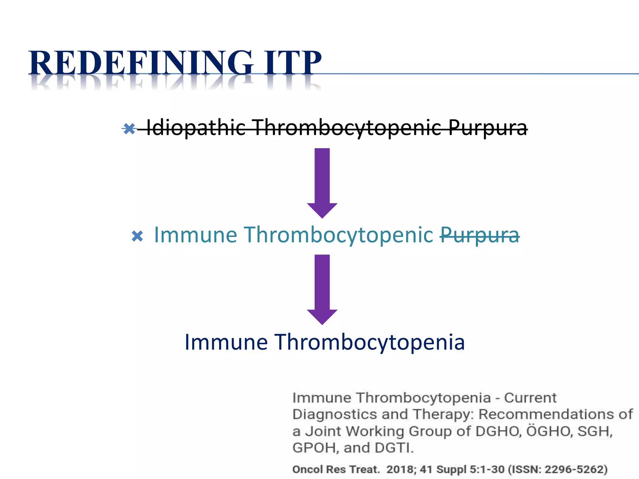 Immune Thrombocytopenia (ITP) | PPTX