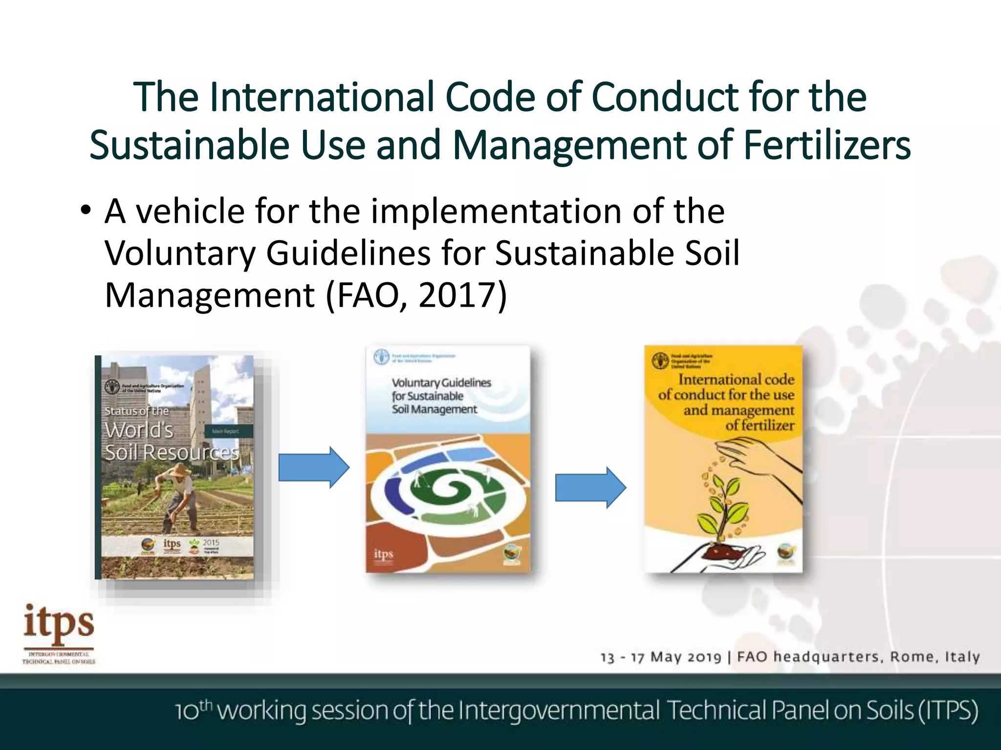 The International Code of Conduct for the Sustainable Uee and ...