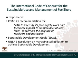 The International Code of Conduct for the Sustainable Uee and ...