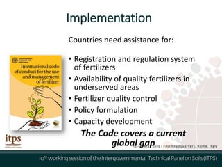 The International Code of Conduct for the Sustainable Uee and ...