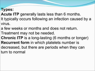 ITP Will.d.ppt etiology treatment diagnosis | PPT