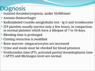 ITP Will.d.ppt etiology treatment diagnosis | PPT