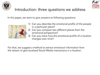Emotional Profiling of Locations based on Social Media | PDF