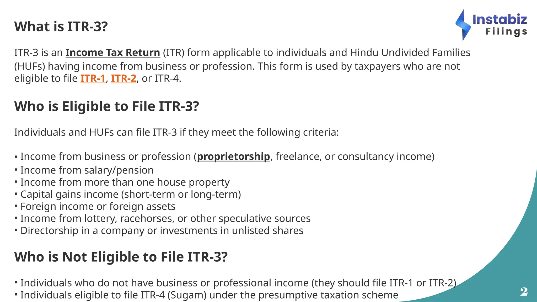 ITR-3 Filing Made Easy: A Step-by-Step Approach | PPTX