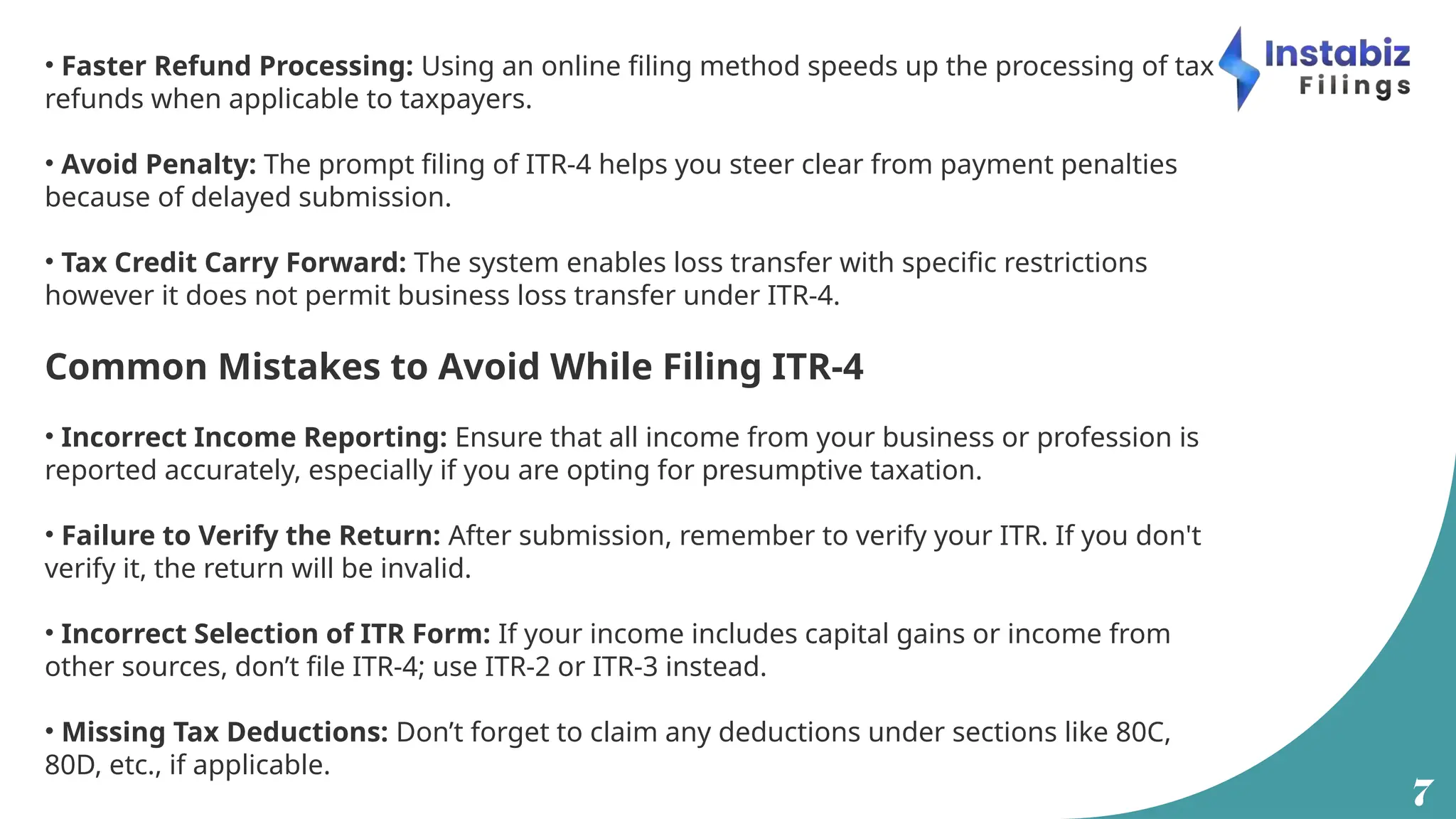 Simplified Steps for ITR-4 Return Filing | PPTX