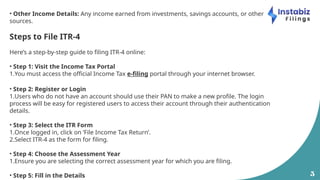Simplified Steps for ITR-4 Return Filing | PPTX