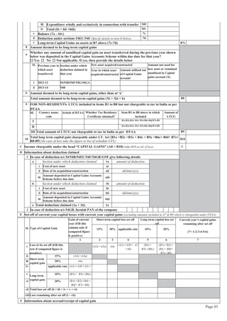 Itr 3 | PDF | Personal Taxes | Personal Finance
