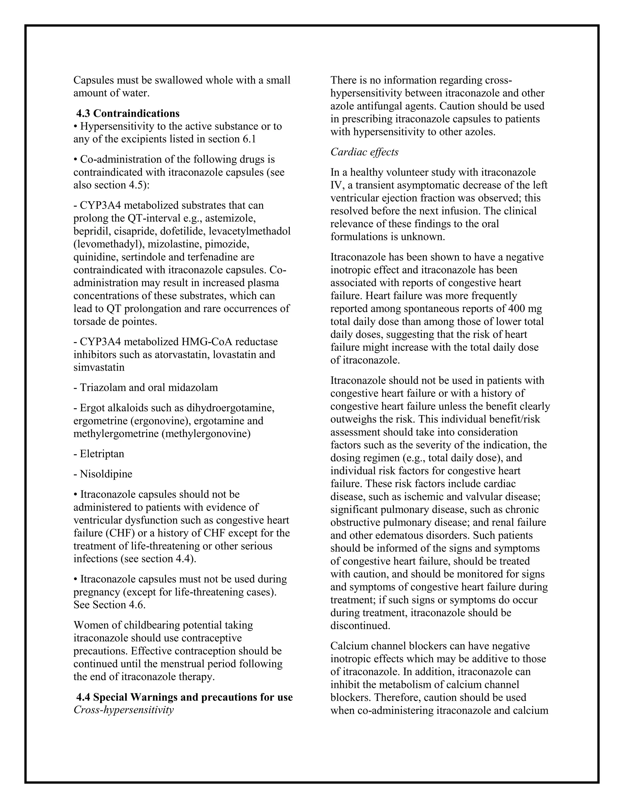 Itraconazole 100mg capsules, hard smpc taj pharmaceuticals | PDF