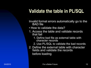 Oracle10g External Tables | PDF | Databases | Computer Software and Applications