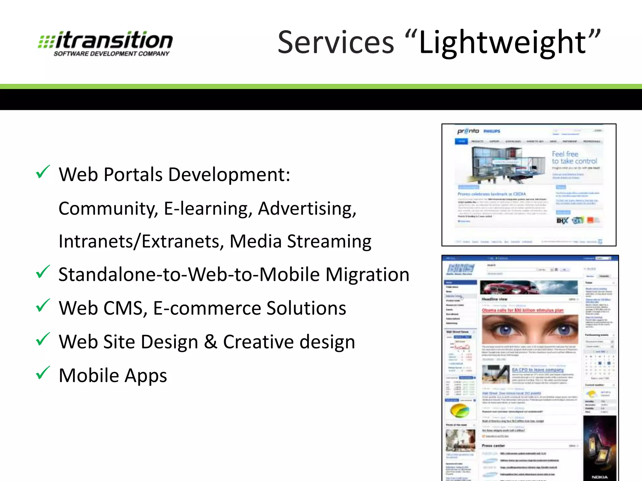 Itransition at a glance 2011 | PPTX