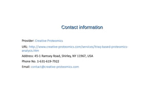 Itraq proteomics | PPT
