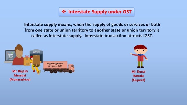 Intrastate and Interstate Supply under GST | PPTX