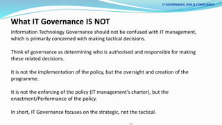 MAKING SENSE OF IT GOVERNANCE | PPT