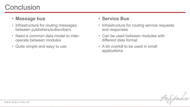 MessageBus vs MessageBus | PPTX