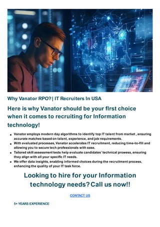 Vanator RPO | Top IT Recruiters In USA 2024 | PDF