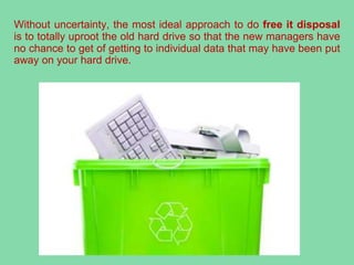IT Disposal London | PPTX | Data Storage and Warehousing | Computing
