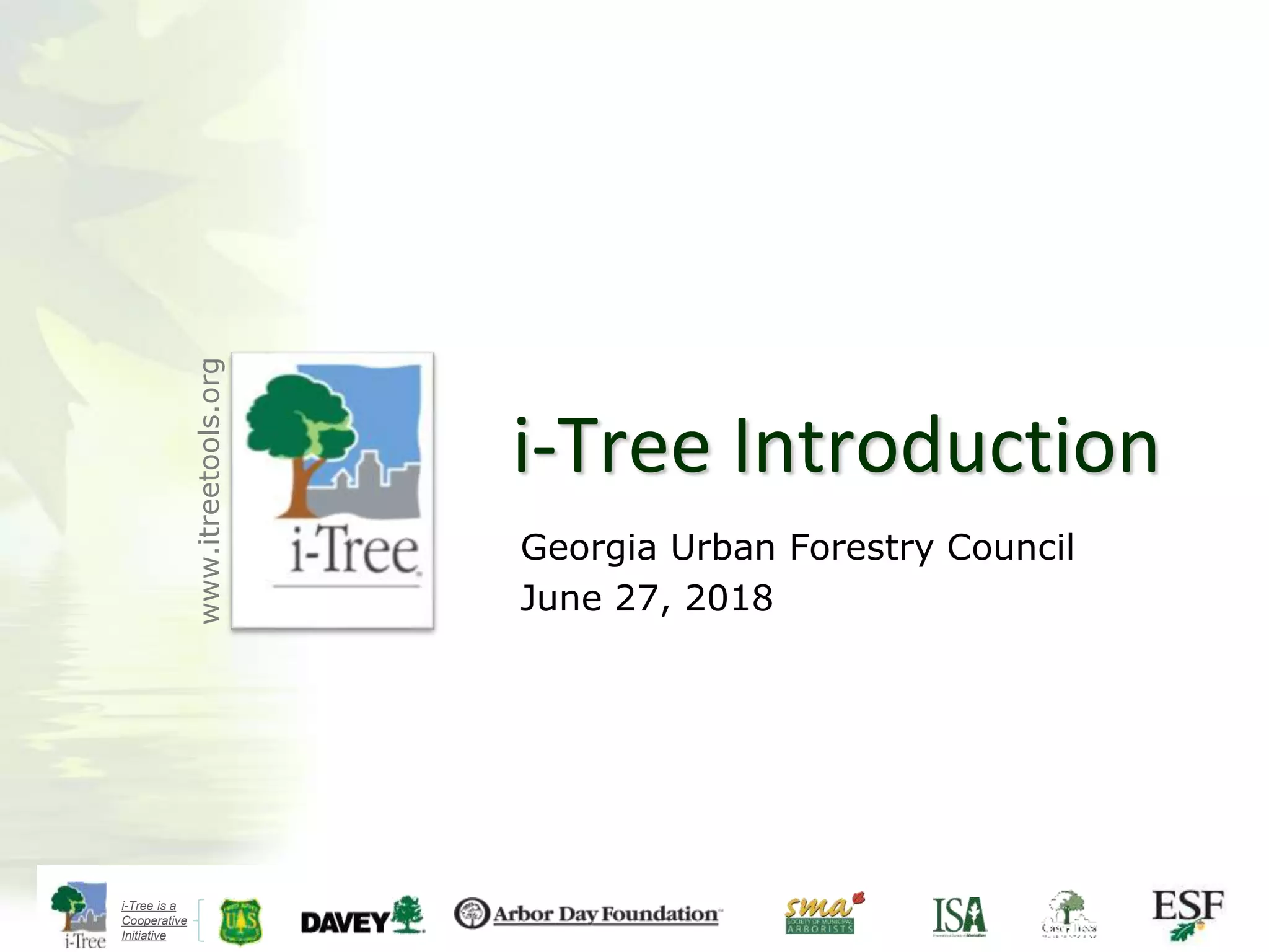 i-Tree Introduction | PPTX