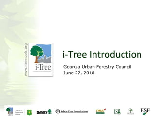 i-Tree Introduction: Putting USFS Urban Forest Science into Action | PPT