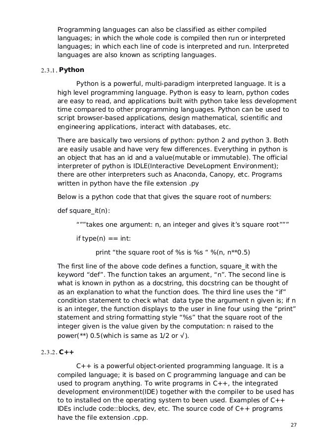 SIWES Industrial Training report (NIGERIA)