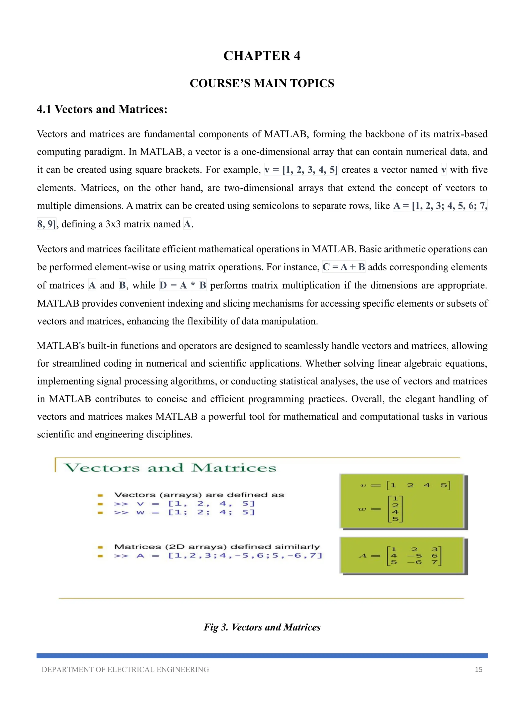 An brief training report on MATLAB software | PDF