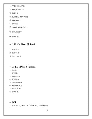 Industrial training report on 220Kv Substation MAHATRANSCO. | PDF