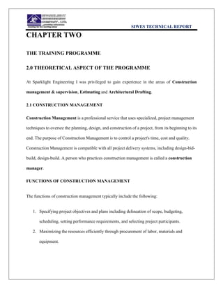 SIWES TECHNICAL REPORT SAMPLE | PDF