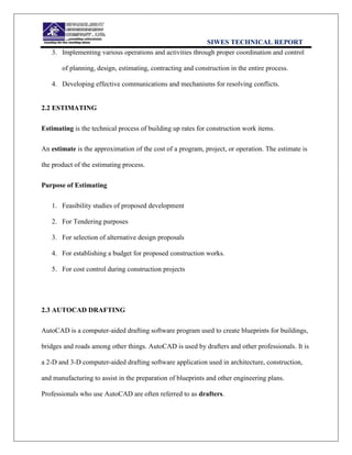 SIWES TECHNICAL REPORT SAMPLE | PDF