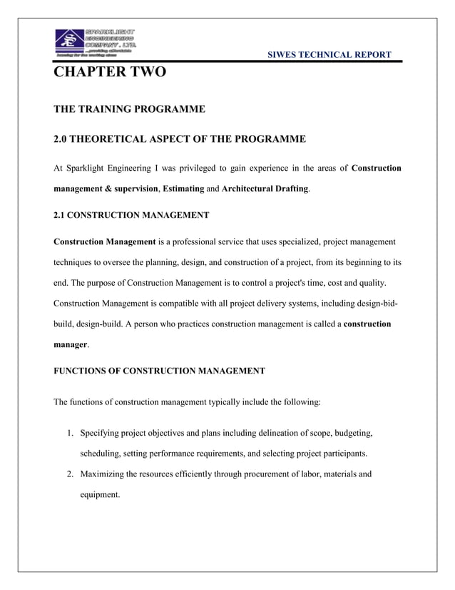 SIWES TECHNICAL REPORT SAMPLE PDF siwes-technical-report-sample-pdf