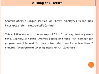 IT Return Filing | PPT