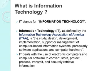 Information Technology revolution | PPTX