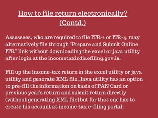 FAQ on Income Tax Return | PDF