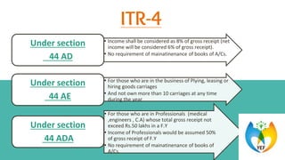 ITR filing ( Income Tax Return) | PPTX