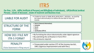 ITR filing ( Income Tax Return) | PPTX