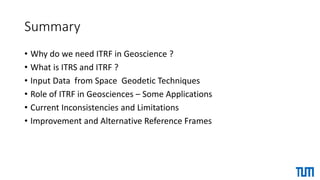 International Terrestrial Reference Frame | PPTX