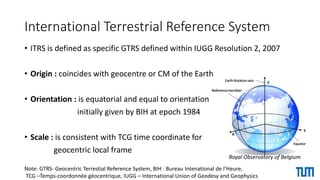International Terrestrial Reference Frame | PPTX