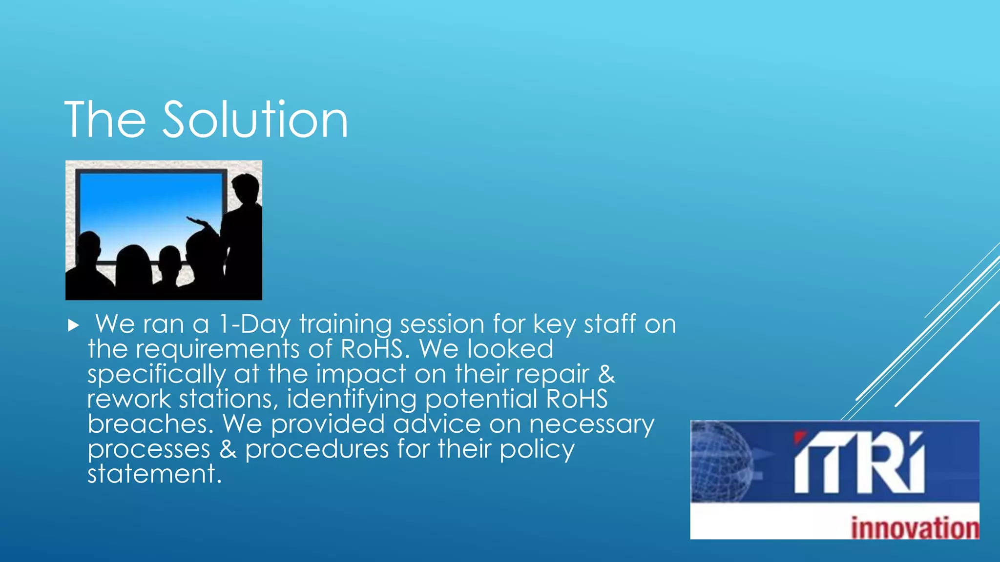 ITRI Innovation RoHS Compliance case study | PPTX